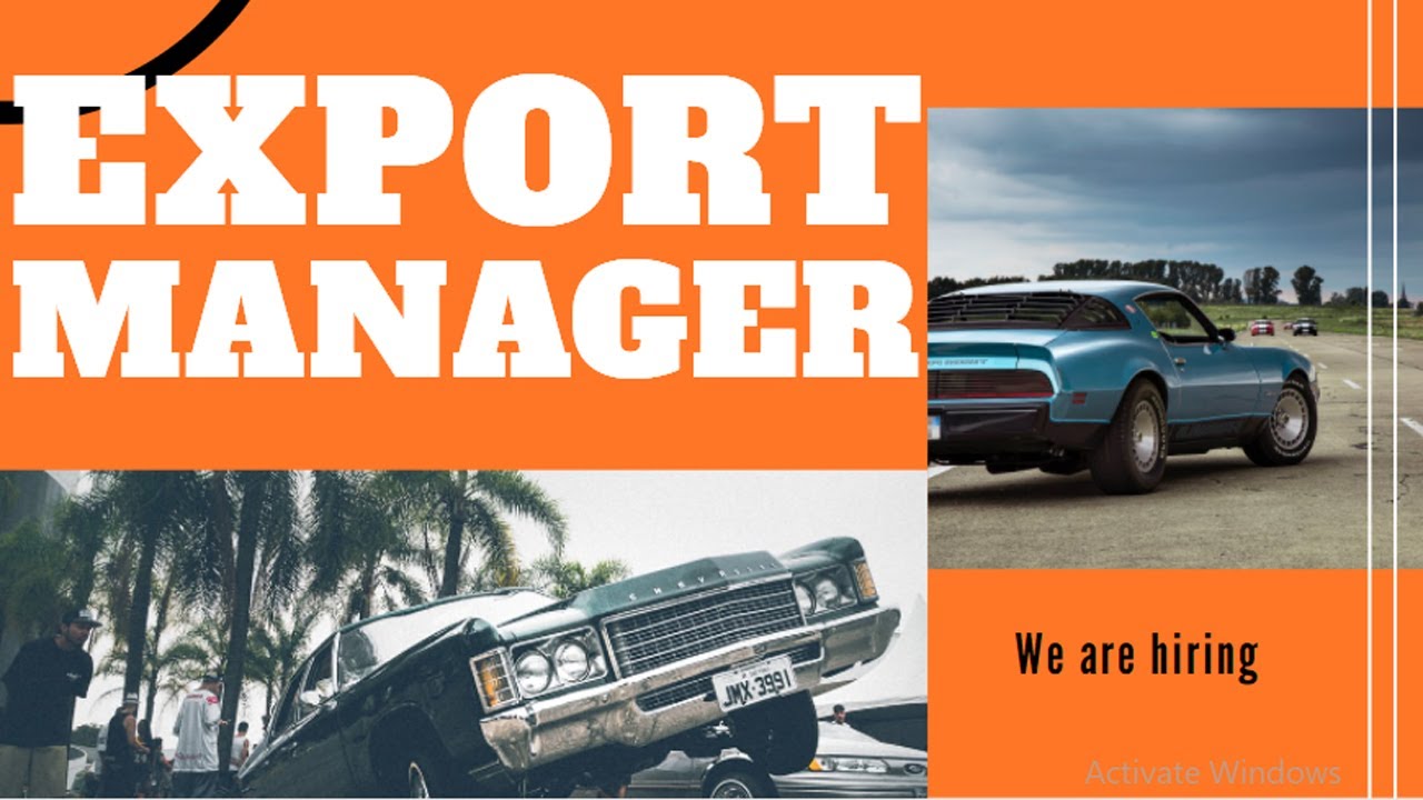 Hiring - Export Manager