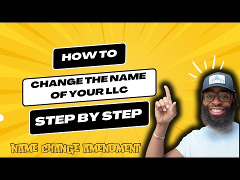 How to Change your LLC name in Texas - step by step name change amendment
