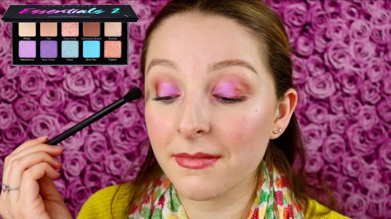 VIOLET VOSS ESSENTIALS 2 EYESHADOW PALETTE TUTORIAL, SWATCHES & REVIEW