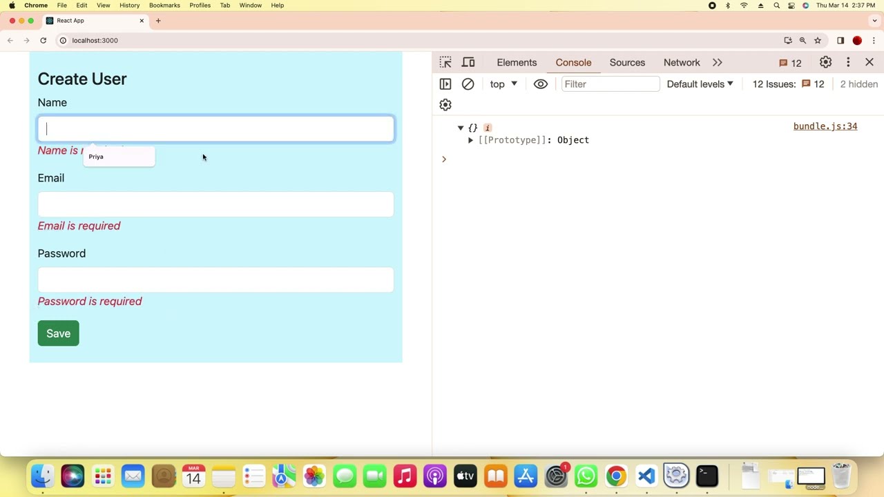 React Final Form Validation | How to validate react final form