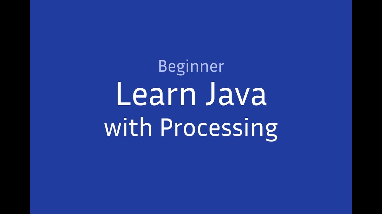 [Beginner] Java and Processing: Mouse and Keyboard Input
