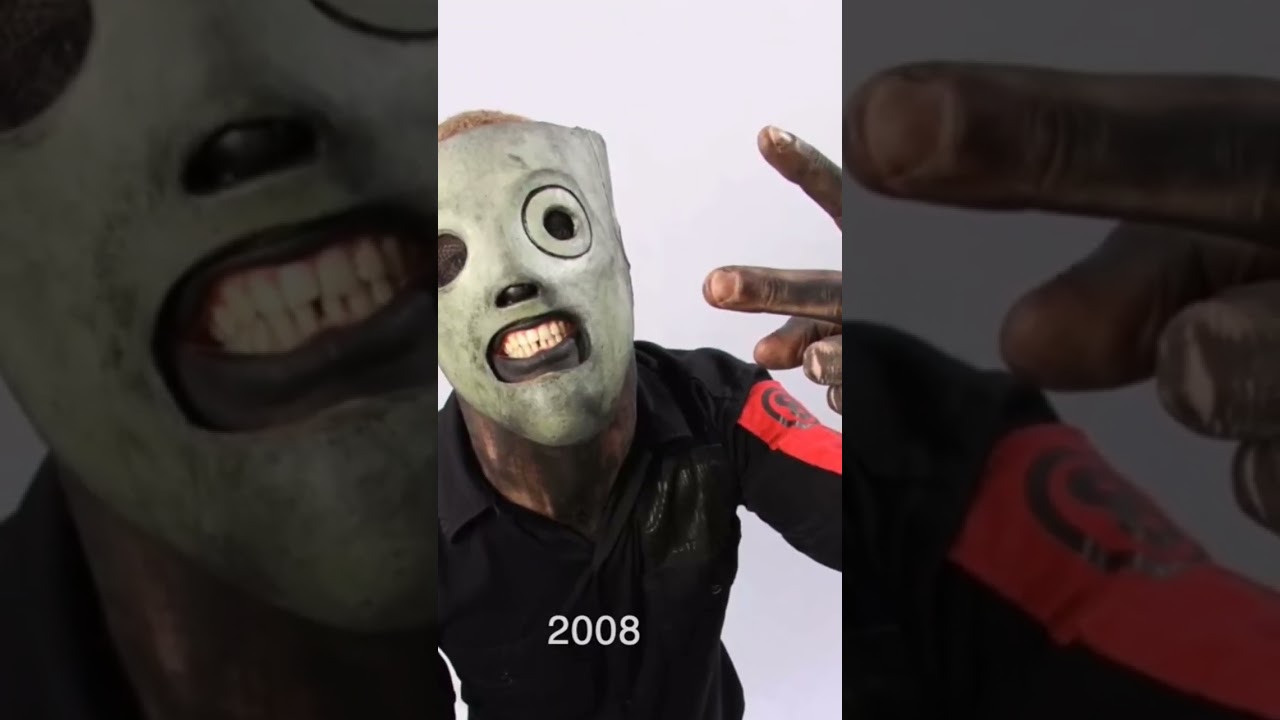Corey Taylor mask evolution in 40 seconds #slipknot