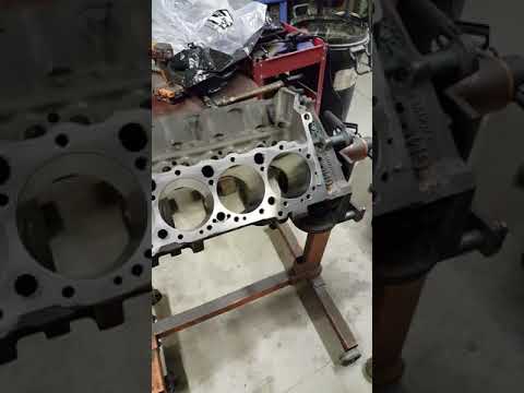 Small block Chevy lower dipstick install