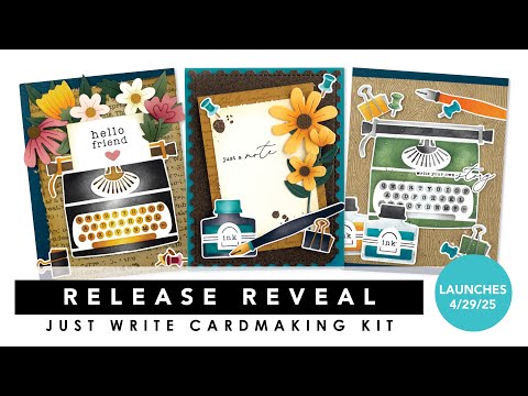 Release Reveal: Just Write Cardmaking Kit | Typewriter and Fountain Pen Themed Cards