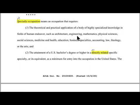 The New H-1B Regs (Specialty Occupation, Employer-Employee, Client Site, Self Owned Corporations)