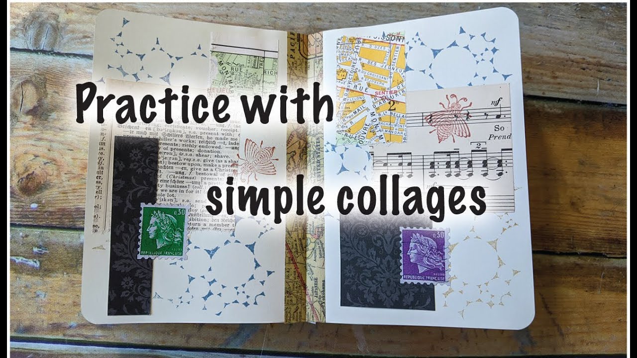 Simple collage practice ⭐️ Collage for beginners