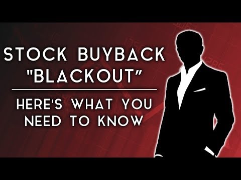 U.S. Stocks face Buyback "Blackout" | Here's what you need to know