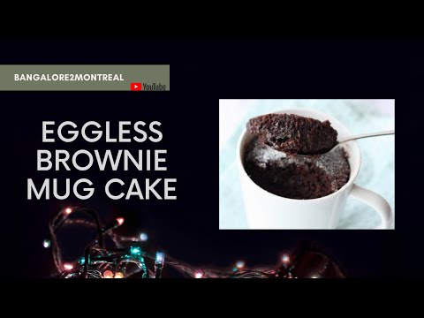 Eggless Brownie Mug Cake | Instant Chocolate Cake |