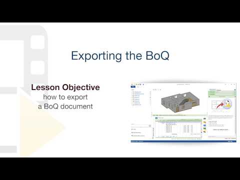 PriMus IFC Tutorial - Bill of Quantities exports - ACCA software