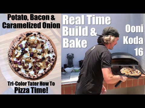 Drool Worthy Ooni Pizza | Potato, Bacon & Caramelized Onion Pizza in the Koda 16