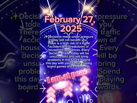 ♈Important tips for February 27, 2025 for all zodiac signs ♌General & Daily Horoscope ♎ #astrology