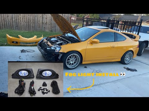 How to install 05-06 Acura rsx fog lights