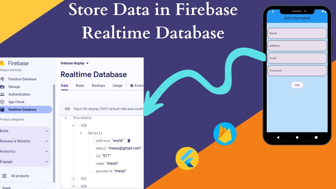 Store Data in Firebase Realtime Database Flutter | Realtime Database Firebase Flutter