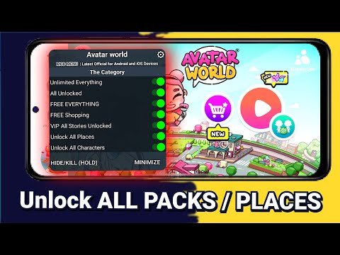 Avatar World MOD APK v9.2025 | Unlock All Places, Characters & Packs for FREE