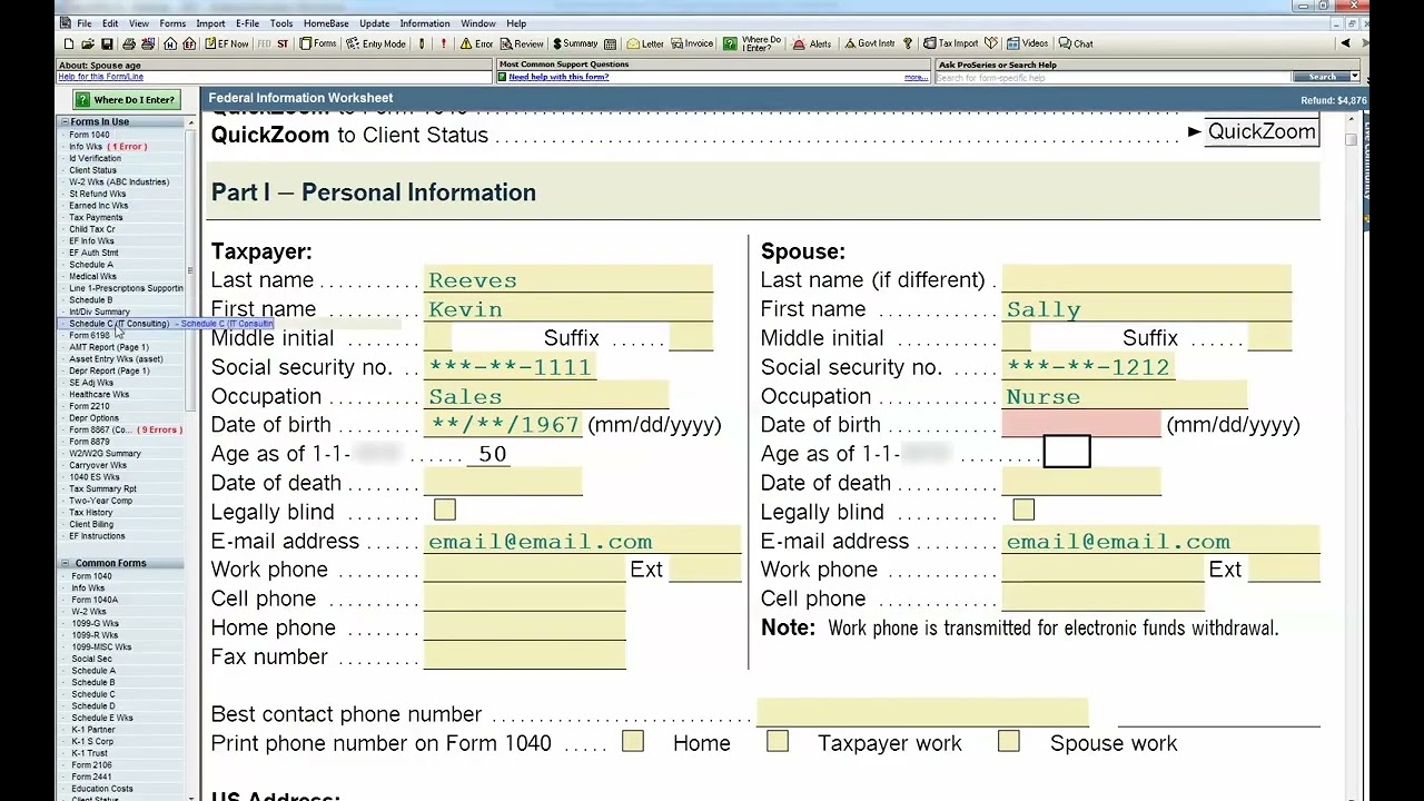ProSeries Advanced Diagnostics