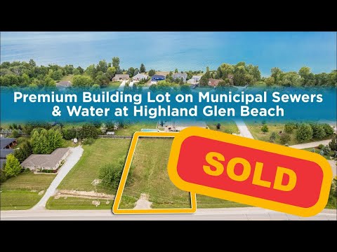 SOLD - Fully Serviced Building Lot For Sale by Lake Huron, near Sarnia, Camlachie