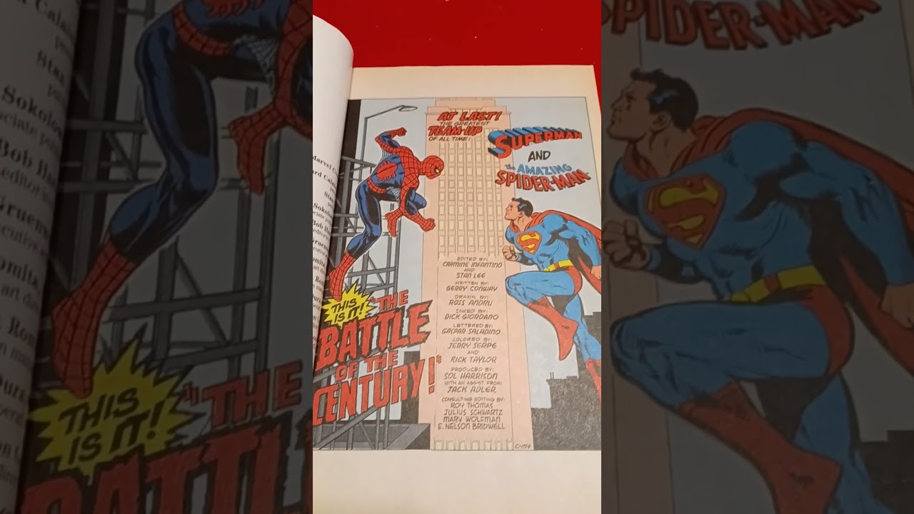 Superman vs Amazing Spider-Man Treasury Reprint DC & Marvel Comics #superman #spiderman #marvel #dc