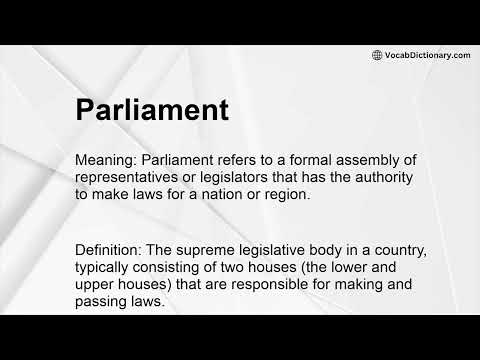 Parliament Meaning