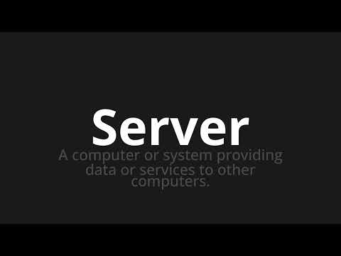 How to pronounce Server