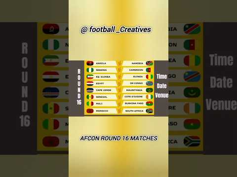 CAF'24 | ROUND 16 | MATCHES #afcon2024 #caf #round16