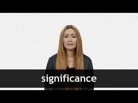 How to pronounce SIGNIFICANCE in American English