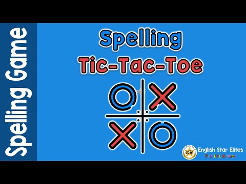 Spelling TIC-TAC-TOE: Engaging ESL Game for Phonics, Vocabulary, and Spelling! | ESL Classroom Games