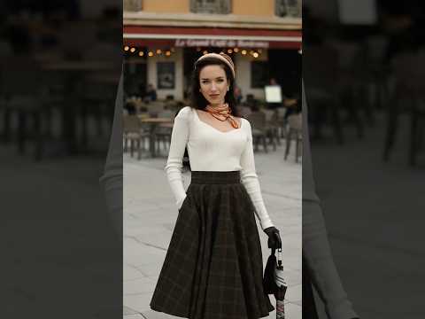 My wool skirt from Xiaolizi HandMade 🤎 #fashion #style #retro #vintage