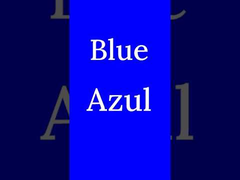 Learn Spanish Vocabulary - Learn How to Say Blue in Spanish | #shorts #spanishlearning #Spanish