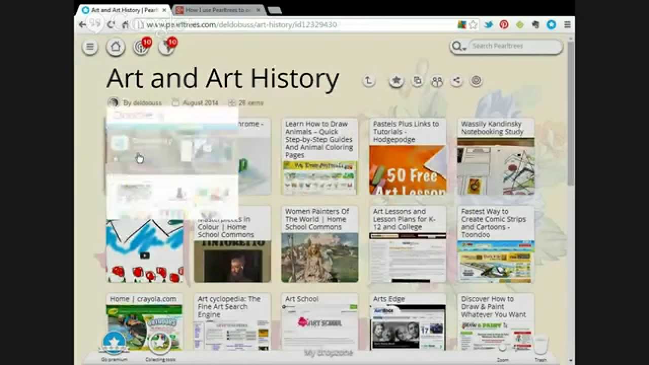 How I use Pearltrees to organize my homeschool bookmarks