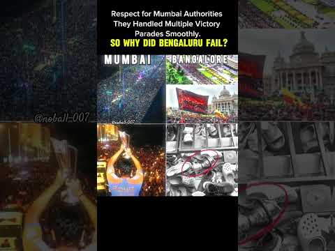Mumbai vs Bengaluru Parade: A Tale of Two Cities | IPL 2025 Crowd Safety Concerns #shortfeed