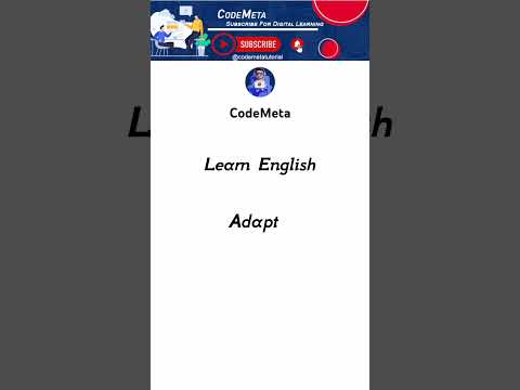 Adapt meaning in hindi | online English Quiz | english to hindi words | online class | online school