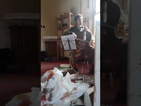 Leo playing the Cello