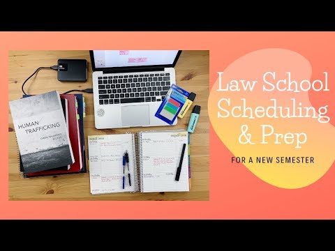 Law School Scheduling and New Semester Prep! | Law School Vlog