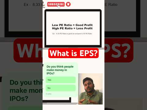 What is EPS? What is PE ratio, Watch full video for complete understanding.