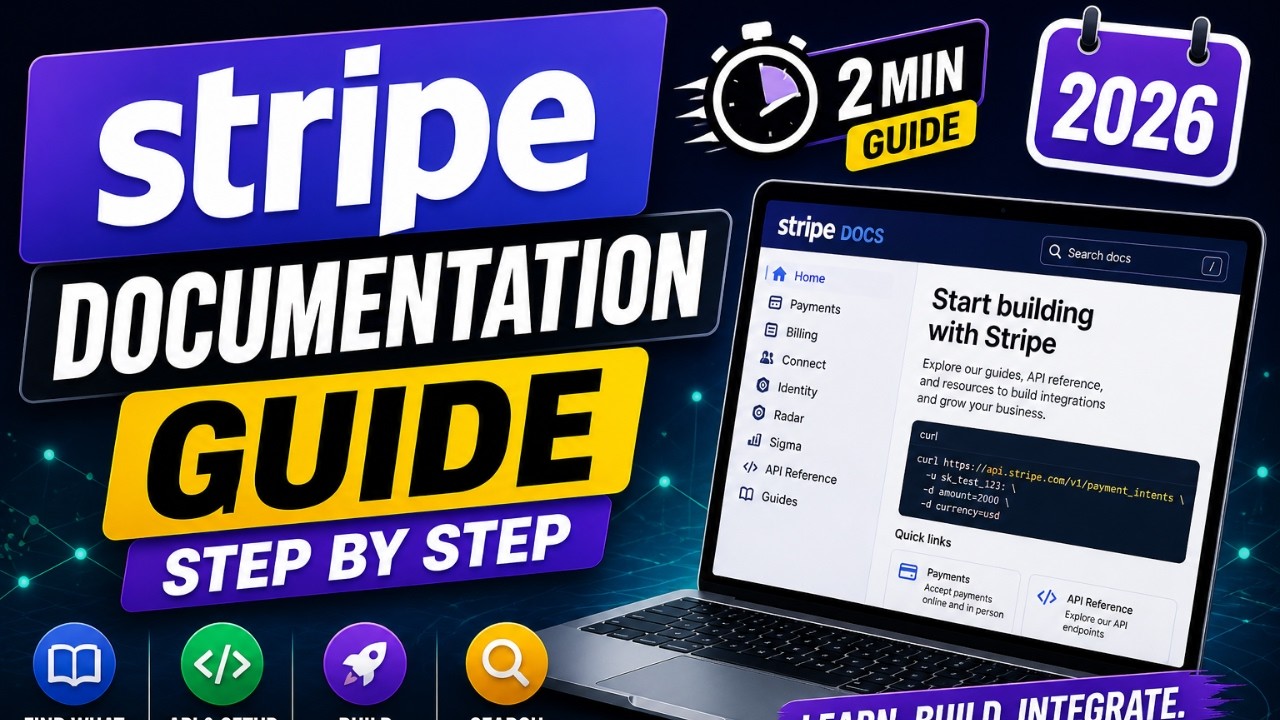 Stripe Documentation Guide Step by Step (2026) | 2 Min Guide