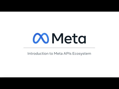 Marketing API Video 1: Introduction to the Meta APIs Ecosystem