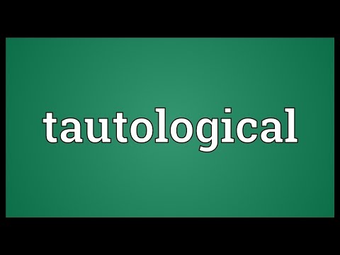 Tautological Meaning