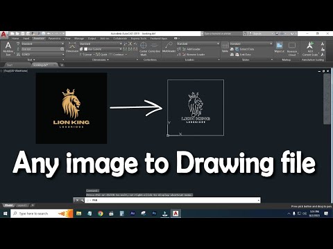 How to convert image to auto cad drawing file