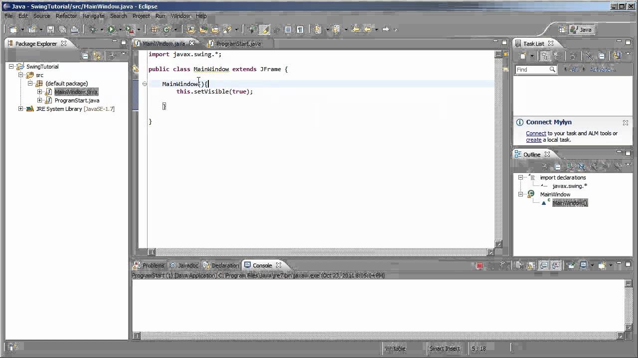 Java - Introduction to Swing GUI Toolkit