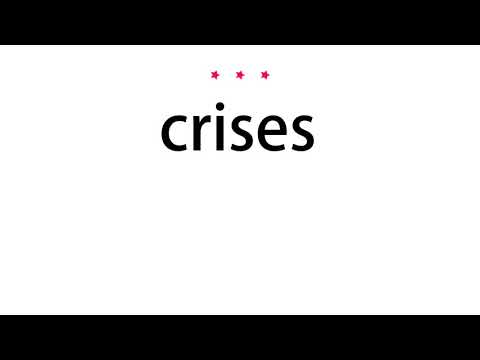 How to pronounce crises - Vocab Today