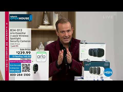Arlo Essential 3pack Wireless Spotlight Security Cameras