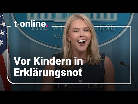 Trump-Sprecherin Leavitt: Kind überrumpelt sie mit unerwarteter Frage