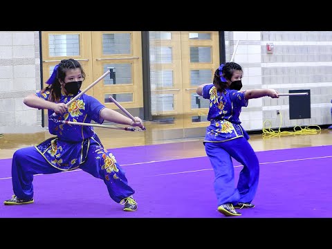 Kylie Jones Adv W Three Section Staff Intercollege Wushu Games 2022