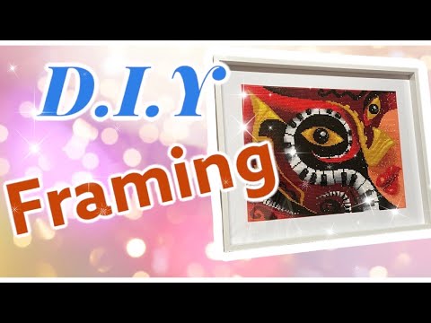 Framing Solution to odd size diamond paintings