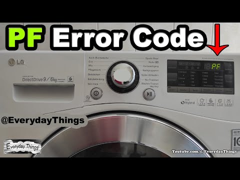 LG Washing Machines PF Error Code: Causes and Easy Fixes