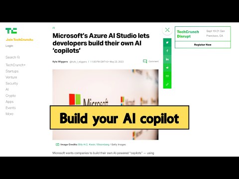 Build Your Own AI Copilots with Microsoft's Azure AI Studio | OpenAI Machine Learning Models