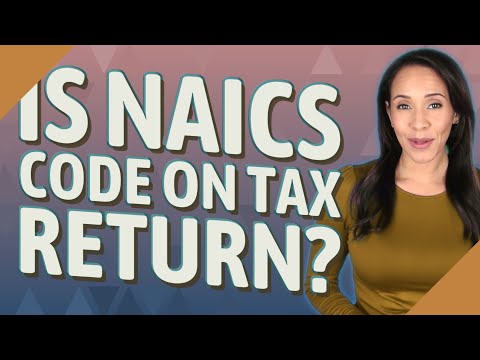 Is Naics code on tax return?