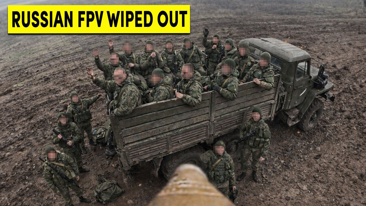 Russian FPV Wiped Out a Ukrainian Convoy Full of Troops and Equipment! Then This Happened...