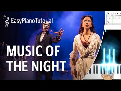 Music of the Night (Phantom of the Opera) - Piano Tutorial + Free Sheet Music