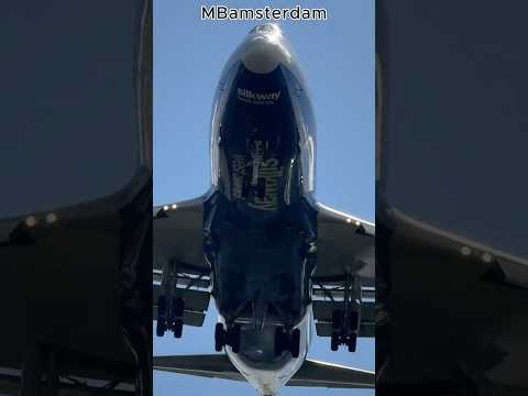 BOEING 747-83QF SILK WAY WEST AIRLINES (BAKU TO AMSTERDAM) LANDING SCHIPHOL / PLANE SPOTTING / VQBVB